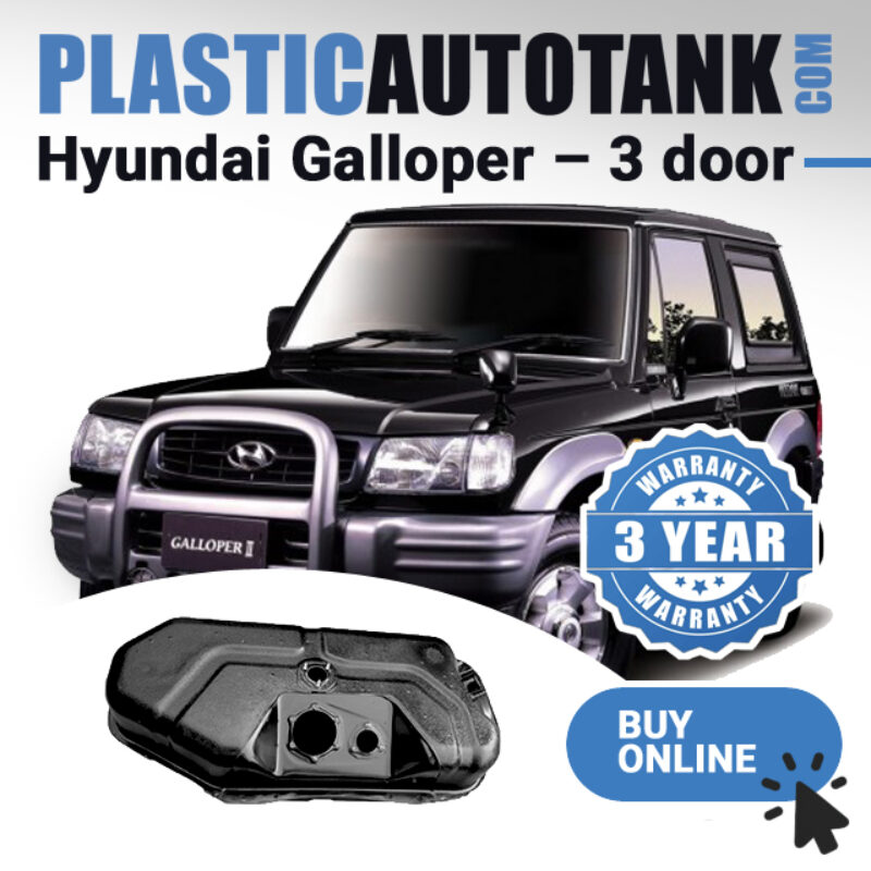 Plastic fuel tank - Hyundai Galloper - 3 door (1990-2004) short ...