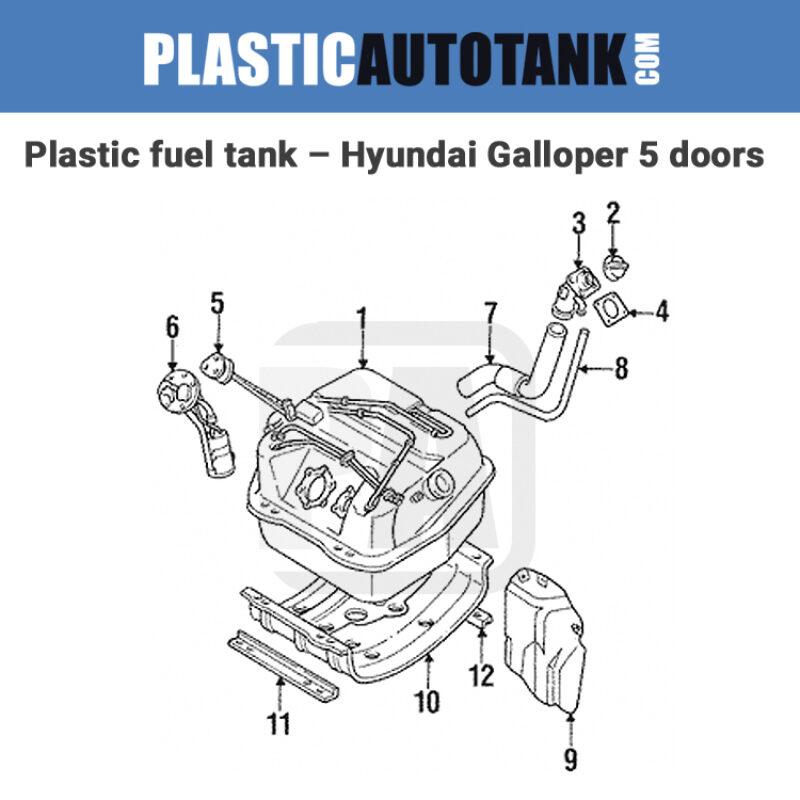 Plastic Fuel Tank Hyundai Galloper 5-Door 1997-2004